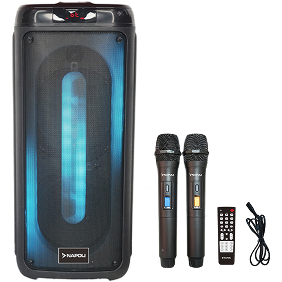 Caixa de Som Napoli Partybox 400 Pro USB / Bluetooth / Karaokê no ...