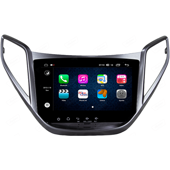 Central Multimídia Aikon X2 Android 8.1 Hyundai HB20 12/19 AK-40121W-DSP no Paraguai ...