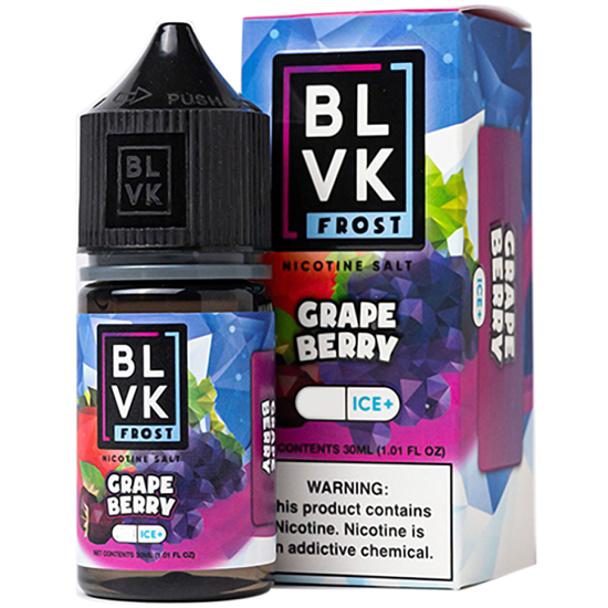 Essência para Vaper BLVK Frost Salt Grape Berry Ice+ 30ML no Paraguai - ComprasParaguai.com.br