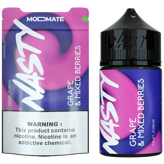 Essência para Vaper Nasty Juice ModMate Grape Mixed Berries 60ML no Paraguai | Compras Paraguai