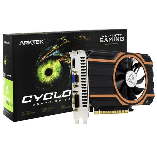 Placa de Vídeo Arktek Cyclops GeForce GTX750 2GB GDDR5 PCI-Express no ...
