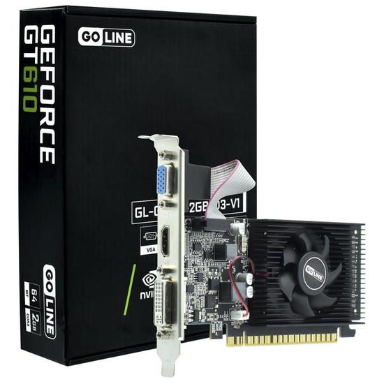 Placa de Vídeo GoLine GeForce GT610 2GB DDR3 PCI-Express GL-GT610-2GB-D3-V1 no Paraguai ...