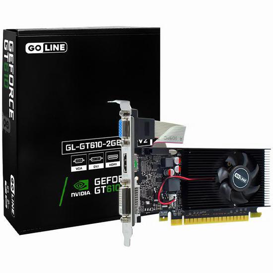 Placa de Vídeo GoLine GeForce GT610 2GB DDR3 PCI-Express GL-GT610-2GB-D3-V2 no Paraguai ...