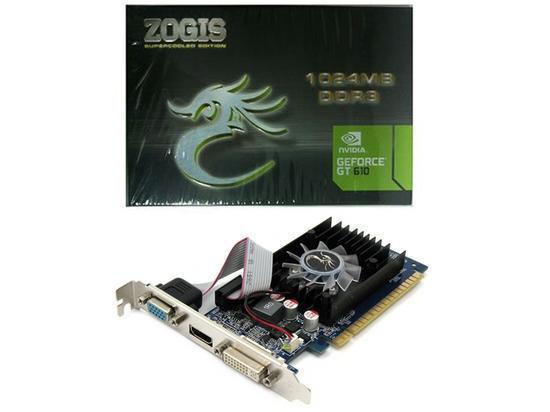Placa de Video Zogis GeForce GT610 1GB DDR3 PCI-Express no Paraguai | Compras Paraguai