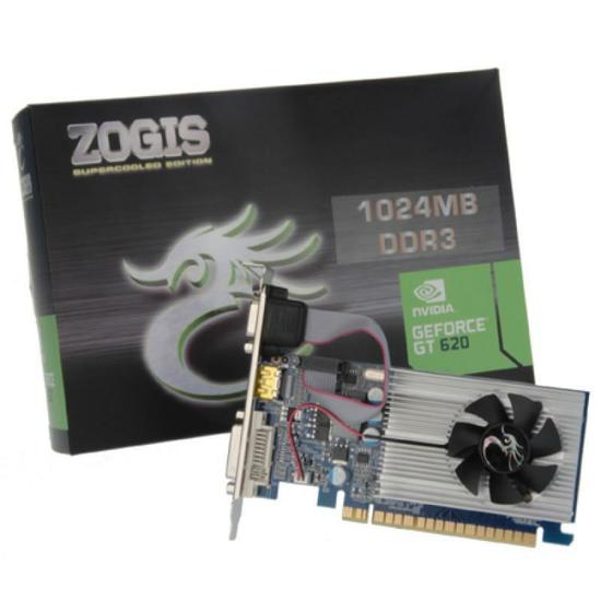 Placa de Video Zogis GeForce GT620 1GB DDR3 PCI-Express no Paraguai - ComprasParaguai.com.br