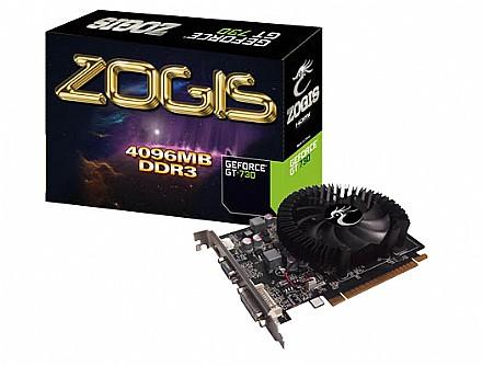Placa de Vídeo Zogis GeForce GT730 4GB DDR3 PCI-Express no Paraguai | Compras Paraguai