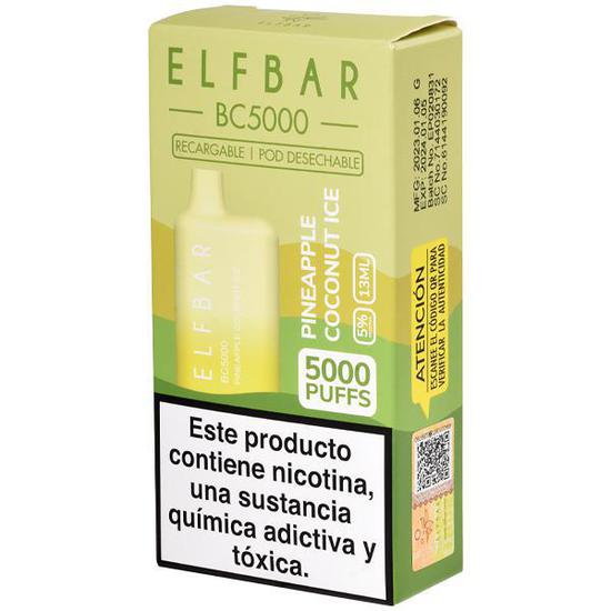 Vaper Descartável Elfbar BC5000 Pineapple Coconut Ice 5000 Puffs no Paraguai - ComprasParaguai ...