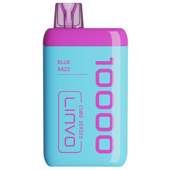 Vaper Descartável Linvo Cubo Series Blue Razz 10000 Puffs no Paraguai ...