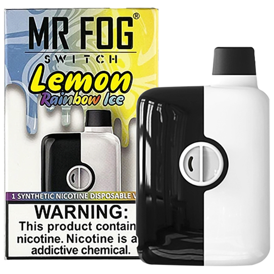 Vaper Descartável MR Fog Switch Lemon Rainbow Ice 5500 Puffs no ...