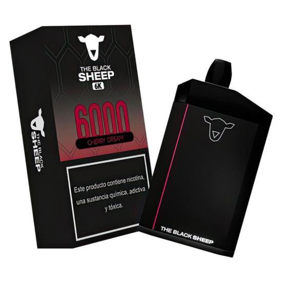 Vaper Descartável The Black Sheep Cherry Dream 6000 Puffs no Paraguai - ComprasParaguai.com.br