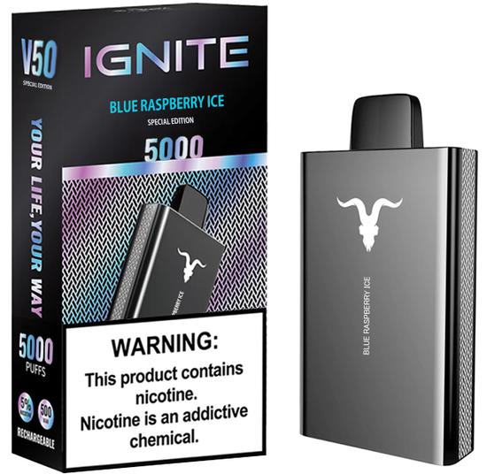 Vaper Descartavel Ignite V50 Special Edition 5% Nicotina 5000 Puffs ...