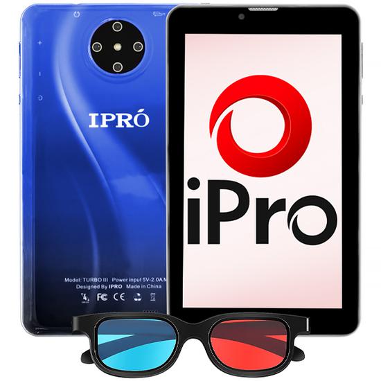 Tablet Ipro Turbo 3 4G/ Wi-Fi 32GB/ 2GB Ram de 7" 2MP/ 2MP - Azul/ Preto na loja Mega ...