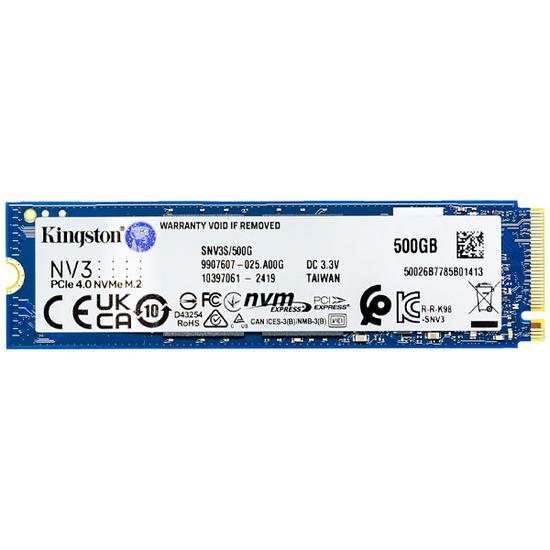 SSD M.2 de 500GB Kingston NV3 SNV3S/500G 5.000 MB/s de Leitura - Azul na loja Mega Eletrônicos ...