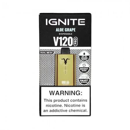 Dispositivo Descartavel Ignite V120 Pro 12000 Puffs Gold Aloe Grape na loja Pontocom no Paraguai ...