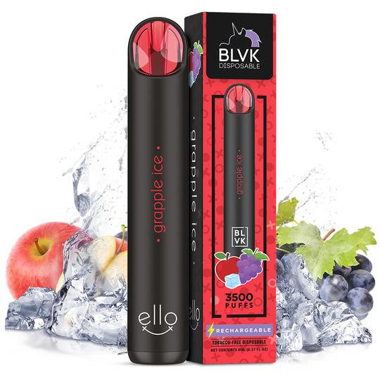 Vape Descartavel BLVK Ello 3500 Puffs com 5% Nicotina - Grapple Ice na loja Mobile Zone no ...